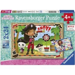 Ravensburger Kinder Puzzle "Gabby's Dollhouse, 2x24", bunt, B:26cm H:18cm, Puzzles, Made in Europe