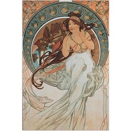 Wandbild Artland, B:60cm H:90cm, beige, Wohnzimmer, Bilder, "Vier K&uuml;nste: Die Musik. 1898", f&uuml;r Innen- und Au&szlig;enbereich geeignet, Outdoorbild