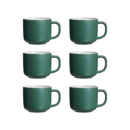 Ritzenhoff & Breker Tasse "Kaffeetassen Jasper 240 ml 6er Set", 6 tlg., grün, RITZENHOFF & BREKER, Trinkgefäße