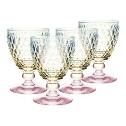 Villeroy & Boch VILLEROY & BOCH Glas "Wasserkelche Boston Pearl 250 ml 4er Set bunt", 4 tlg., bunt, Trinkgefäße