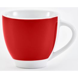 Van Well Tasse "Vario", 9,5cm, 200ml, 6 Stk., rot, Trinkgefäße, spülmaschinen- und mikrowellengeeignet, 6-teilig