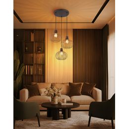 NOWA H&auml;ngeleuchte "MATEO", &Oslash; 50cm H: 120cm, 1 Stk., braun, Wohnzimmer, Leuchten, H&auml;ngelampe Esszimmer-Leuchte Esstischleuchte Wohnzimmer