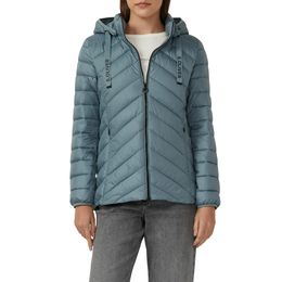 s.Oliver Damen Outdoorjackesage, Gr. 38, unifarben, Steppware, Obermaterial: 100% Polyester. Futter: 100% Polyester, Jacken, mit abnehmbarer Kapuze