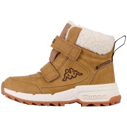 Kappa Kinder Outdoorwinterstiefel, Gr. 27, braun, Synthetik, Schuhe, - wasserdicht, windabweisend & atmungsaktiv