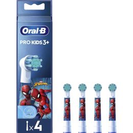 Oral-B Kinder Aufsteckbürsten "Spiderman", 4 Stk., bunt, Zahnbürstenköpfe, extra weiche Borsten