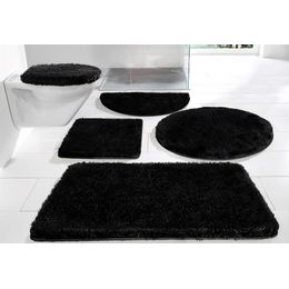 M&ouml;ve Badematte M&Ouml;VE, H:40mm, schwarz, Polyester, Badematten, "Superwuschel, Badvorleger, Badezimmer Teppich", Mikrofaser-Badematte, Badteppich,