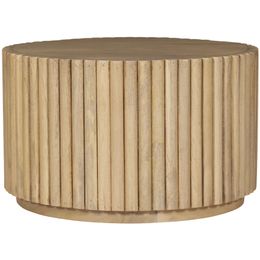 Couchtisch Sit, B:55cm H:34cm T:55cm, beige, Wohnzimmer, Tische, "T-RIBBED SIDE TABLE LARGE", im extravaganten Ribbed-Look