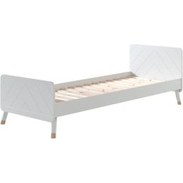 Jugendbett Vipack, B:95cm H:73,5cm L:203,6cm, wei&szlig;, Betten, "Billy, Einzelbett 90/200, inkl. Rolllattenrost, modernes Design", universell einsetzbar,