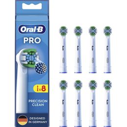 Oral-B Aufsteckbürsten "Pro Precision Clean", 8 Stk., weiß, Zahnbürstenköpfe, X-förmige Borsten