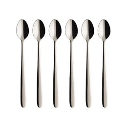 Villeroy & Boch VILLEROY & BOCH Besteck-Set "Longdrink L&ouml;ffel Daily Line 20 cm 6er Set silber", silber, Essbesteck-Sets
