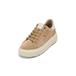 Marc O'Polo MARC O'POLO Damen Sneaker "aus Veloursleder", Gr. 41, beige, Obermaterial: 100% Leder (Rind), unifarben, Schuhe