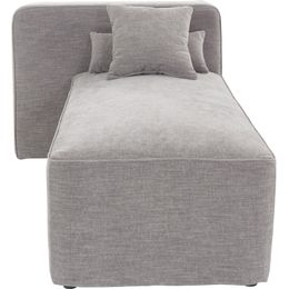 Ottomane Home Affaire, B:100cm H:76,5cm T:153cm, grau, 100% Polyester, Sofas, "Sundstrup", Modulserie, individuelle Zusammenstellung