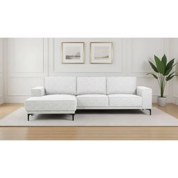 Ecksofa OTTO HOME, B:280cm H:85cm T:152cm, beige, Struktur weich (100% Polyester);Luxus-Microfaser (100% Polyester);Webstoff (100% Polyester),