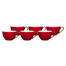 Ritzenhoff & Breker Tasse "Kaffeetassen Doppio 200 ml 6er Set", rot, RITZENHOFF & BREKER, Trinkgefäße