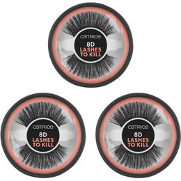 Catrice Damen Bandwimpern "8D Lashes To Kill", Kunsthaar, schwarz, Kunstwimpern, mit flexiblem Wimpernband