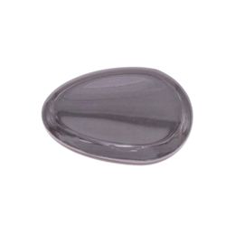 Firetti Edelstein "Schmuck Geschenk Daumenstein / Worry Stone / Yogastein", grau, Stein, B:3,5cm H:0,6cm L:4,8cm, Edelsteine, H&auml;matit