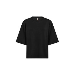 soyaconcept Damen Kurzarmhemd "Soya Concept T-shirt SC_BANU"9999 schwarz, Gr. L, Obermaterial: 48% Modal, 48% Polyester, 4% Elasthan, Hemden
