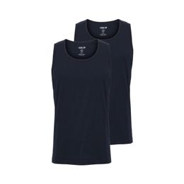 !Solid SOLID Damen Longtop "Tanktop SDCasal", blau, Gr. XL, Obermaterial: 60% Baumwolle CO. 40% Polyester PES., Tops