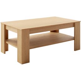 Couchtisch MCA LIVING, B:115cm H:46cm T:65cm, braun, Holzwerkstoffplatte Eiche furniert, ge&ouml;lt, Wohnzimmer, Tische, "Araya Couchtisch", FSC-Mix,
