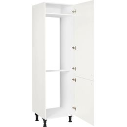 K&uuml;hlmodul Nobilia, B:60cm H:216,6cm T:58,3cm, wei&szlig;, Schr&auml;nke, ""Cascada", f&uuml;r ein K&uuml;hl- und Gefrierschrank, Ausrichtung w&auml;hlbar", vormontiert,