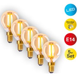 N&auml;ve N&Auml;VE LED-Leuchtmittel "Dilly", L:7,8cm &Oslash;:4,6cm, gelb, Leuchtmittel, dimmbar, 2058 Kelvin