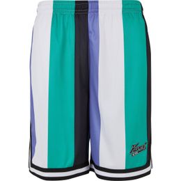 Karl Kani Damen Shorts "Karl Kani Herren"multicolor, Gr. S, gestreift, 100% Polyester, Hosen
