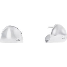 Calvin Klein Damen Paar Ohrstecker "CK REFLECT", Edelstahl, silber, Edelstahl, Ohrringe