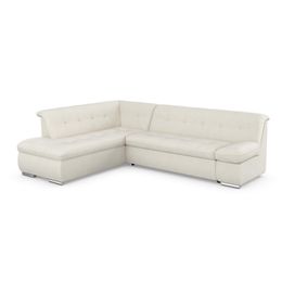 Ecksofa DOMO collection, B:271cm H:80cm T:213cm, beige, Struktur fein 100% Polyester;Chenilleoptik 100% Polyester, Wohnzimmer, Sofas, "Mona L-Form