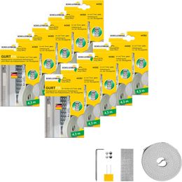 Schellenberg Reparatur-Set "Rollladen Gurtfix f&uuml;r das Rollladensystem Mini", 10 Stk., grau, Reparatur-Sets, f&uuml;r alte Gurtb&auml;nder in unterschiedlichen