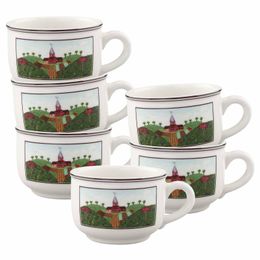 Villeroy & Boch VILLEROY & BOCH Tasse "Teetassen Design Naif 250 ml 6er Set bunt", bunt, Trinkgef&auml;&szlig;e