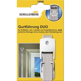 Schellenberg Rollladen-Gurtf&uuml;hrung "Duo f&uuml;r das Rollladensystem Maxi", Lochabstand: 43mm, 1 Stk., wei&szlig;, Seilf&uuml;hrungen, inkl. Zugluftdichtung und