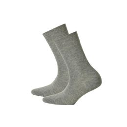 Hudson Damen Kurzsocken "Socken 2er Pack", Gr. 35, silber, Obermaterial: 75% Baumwolle CO. 23% Polyamid PA. 2% Elasthan EL., Socken