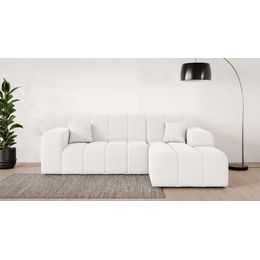 Ecksofa OTTO HOME, B:248cm H:83,5cm T:165,5cm, beige, 94% Polyester, 6% Nylon, Wohnzimmer, Sofas, "CASSY L-Form, Schlafsofa mit Bettkasten, Maße