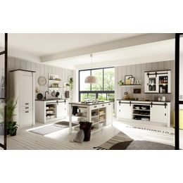 K&uuml;che Home Affaire, B:400cm T:64cm, wei&szlig;, Komplettk&uuml;chen-Sets, "Sherwood", Breite 400 cm, ohne E-Ger&auml;te