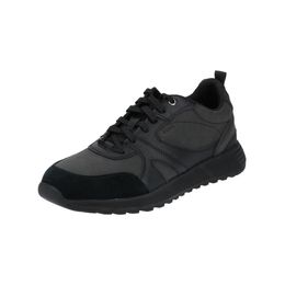 Geox Herren Sneaker "Geox Sneaker Leder/Synthetik", Gr. 43, schwarz, Leder, Synthetik, Schuhe