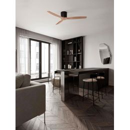 NOVA LUCE Deckenleuchte "NINEMIA Deckenventilator", &Oslash; 132cm H: 22cm, 1 Stk., braun, Wohnzimmer, Leuchten