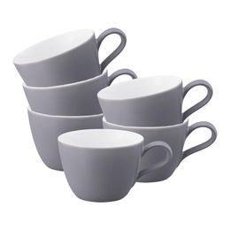 Seltmann Weiden Tasse "Kaffeetassen Life Fashion 240 ml 6er Set", 6 tlg., grau, Trinkgef&auml;&szlig;e