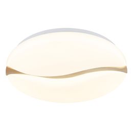 Globo LIGHTING Deckenleuchte "LETICIA", &Oslash; 39cm H: 8cm, 1 Stk.wei&szlig;, Leuchten, Deckenlampe Wohnzimmer-Leuchte Schlafzimmer-Leuchte Flur K&uuml;che