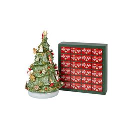 Villeroy & Boch Weihnachtsfigur VILLEROY & BOCH, bunt, Dekofiguren, "Adventskalender mit 3D Baum Christmas Toy's Memory 25 x 32 x 40 bunt"
