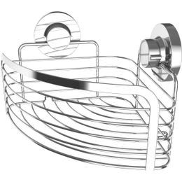 Duschregal CORNAT, B:26cm H:10cm T:18cmchrom, Edelstahl, Regale, "3 in 1 - Extra gro&szlig;er & hoher Korb - Zur Wandmontage - Duschablage"