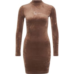 Karl Kani Damen Shirtkleid "Karl Kani Damen"taupe, Gr. XS, 93% Polyester, 7% Elasthan, Kleider