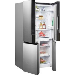 Siemens Multi Door "KF96NVPEA", B:91cm H:183cm T:73,1cm, silber, Kühlschränke, noFrost, hyperFresh Schubladen, LED-Licht, superKühlen, superGefrieren