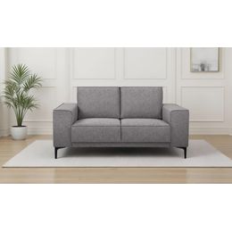 2-Sitzer OTTO HOME, B:164cm H:85cm T:83cm, braun, 100% Polyester, Sofas, "Kompaktsofa Oland, Struktur, Flachgewebe, Luxus-Microfaser, Boucle", 164