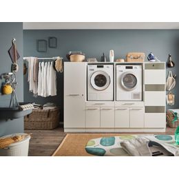 Mehrzweckschrank-Set LAUNDREEZY, B:235cm H:162cm T:67,5cm, wei&szlig;, Holzwerkstoff, Kastenm&ouml;bel-Sets, "LAUNDREEZY LDSK14", Breite 235 cm,