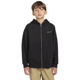 Element Jungen Kapuzensweatjacke "Rain Cornell", schwarz, Gr. 16, 70% Polyester, 30% Baumwolle, Sweatjacken