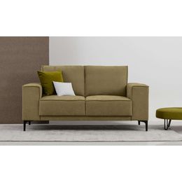 2-Sitzer OTTO HOME, B:164cm H:85cm T:83cm, gr&uuml;n, 100% Polyester, Sofas, "Kompaktsofa Oland, Struktur, Flachgewebe, Luxus-Microfaser, Boucle", 164 cm,