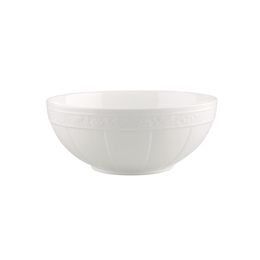 Villeroy & Boch VILLEROY & BOCH Schale "Sch&uuml;ssel White Pearl &oslash; 24 cm wei&szlig;", wei&szlig;, Sch&uuml;sseln