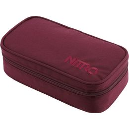 Nitro Kinder Federtasche "Pencil Case XL", rot, Polyester, Schreibger&auml;teetuis, Federm&auml;ppchen, Schlamperm&auml;ppchen, Faulenzer Box, Stifte Etui