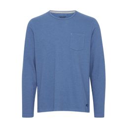 Blend Herren Longsleeve "Longsleeve BHTee", blau, Gr. L, Obermaterial: 60% Baumwolle CO. 40% Polyester PES., Shirts