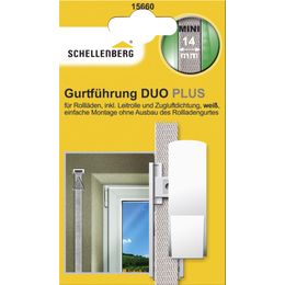Schellenberg Rollladen-Gurtf&uuml;hrung "Duo Plus f&uuml;r das Rollladensystem Mini", B: 30cm, 1 Stk., wei&szlig;, Seilf&uuml;hrungen, inkl. Blende, Zugluftdichtung und